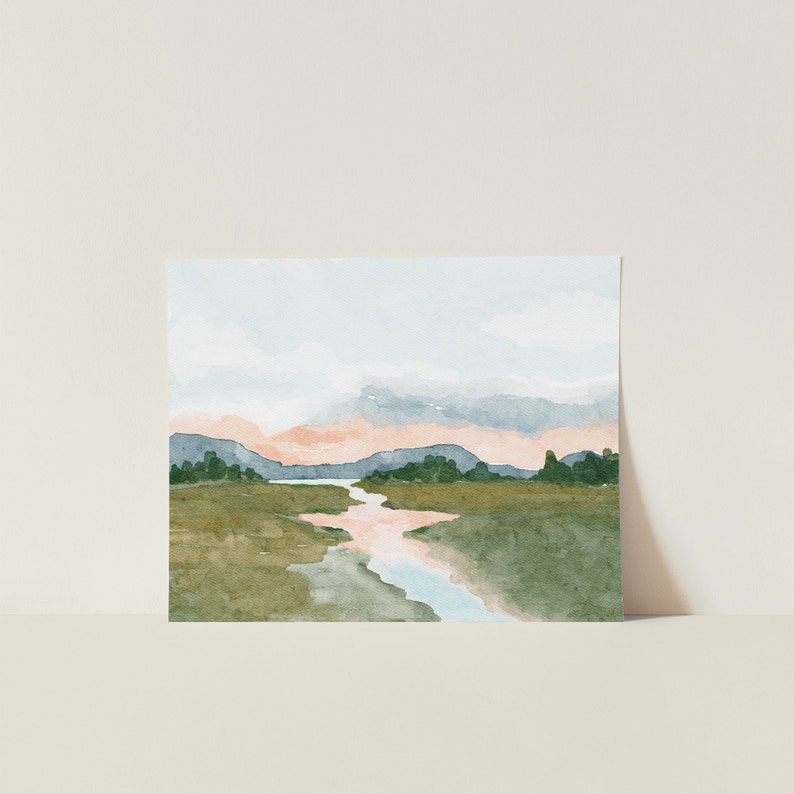 WATERCOLOR LANDSCAPE God's Creation Collection Watercolor - Etsy