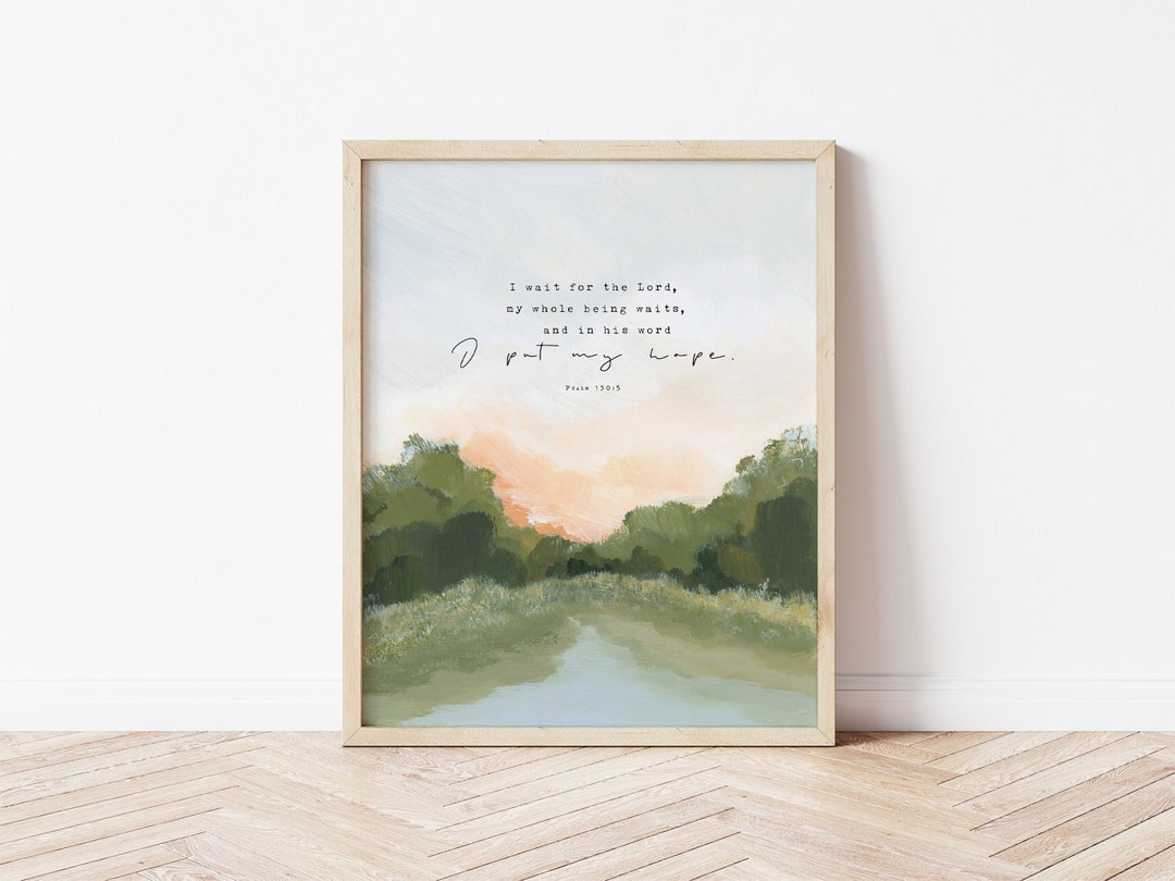 SCRIPTURE Landscape Art Print Country ABSTRACT Vintage LANDSCAPE Large ...