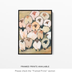 Sheep of God Acrylic Painting Art Print Christian Artwork Jesus Art ...