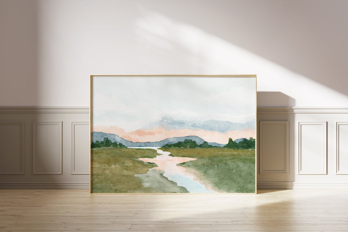 WATERCOLOR LANDSCAPE God's Creation Collection Watercolor - Etsy