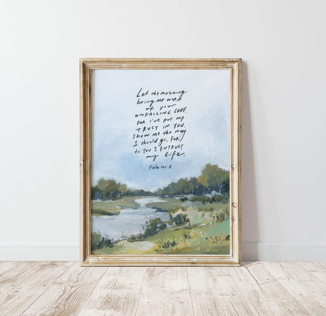 Modern Christian Art Bible Verse Art | Contemporary Religious Wall Art ...