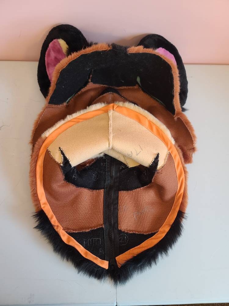 Ready to Ship Fursuit Neck with Ears for DIY static or moving jaw ...