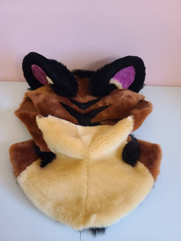 Ready to Ship Fursuit Neck with Ears for DIY static or moving jaw ...