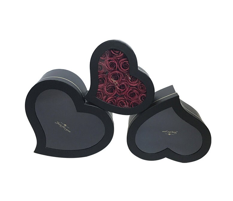 Set of 3 Heart Shaped Flower Gift Box 8027 flowers NOT | Etsy