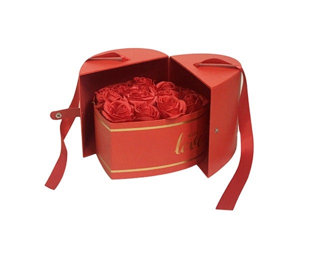 Heart Shape Flower Gift Box 8030 flowers NOT Included More - Etsy