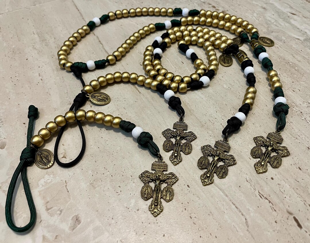 Two Full Sized Paracord Rosaries and Two Decade Rosaries - Etsy
