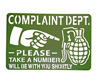 Funny Complaint Sign - Etsy