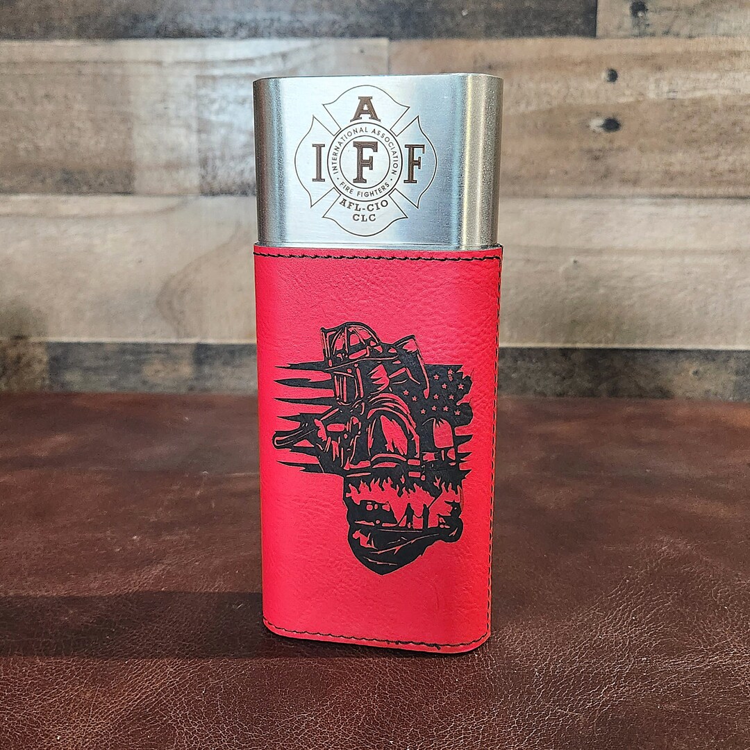 Personalized Firefighter Cigar Case With Cutter – Custom Gift for ...