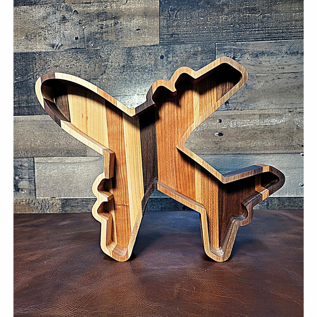 Airplane Shaped Wood Tray | Pilot Gift | Aviation Home Decor | Handmade ...
