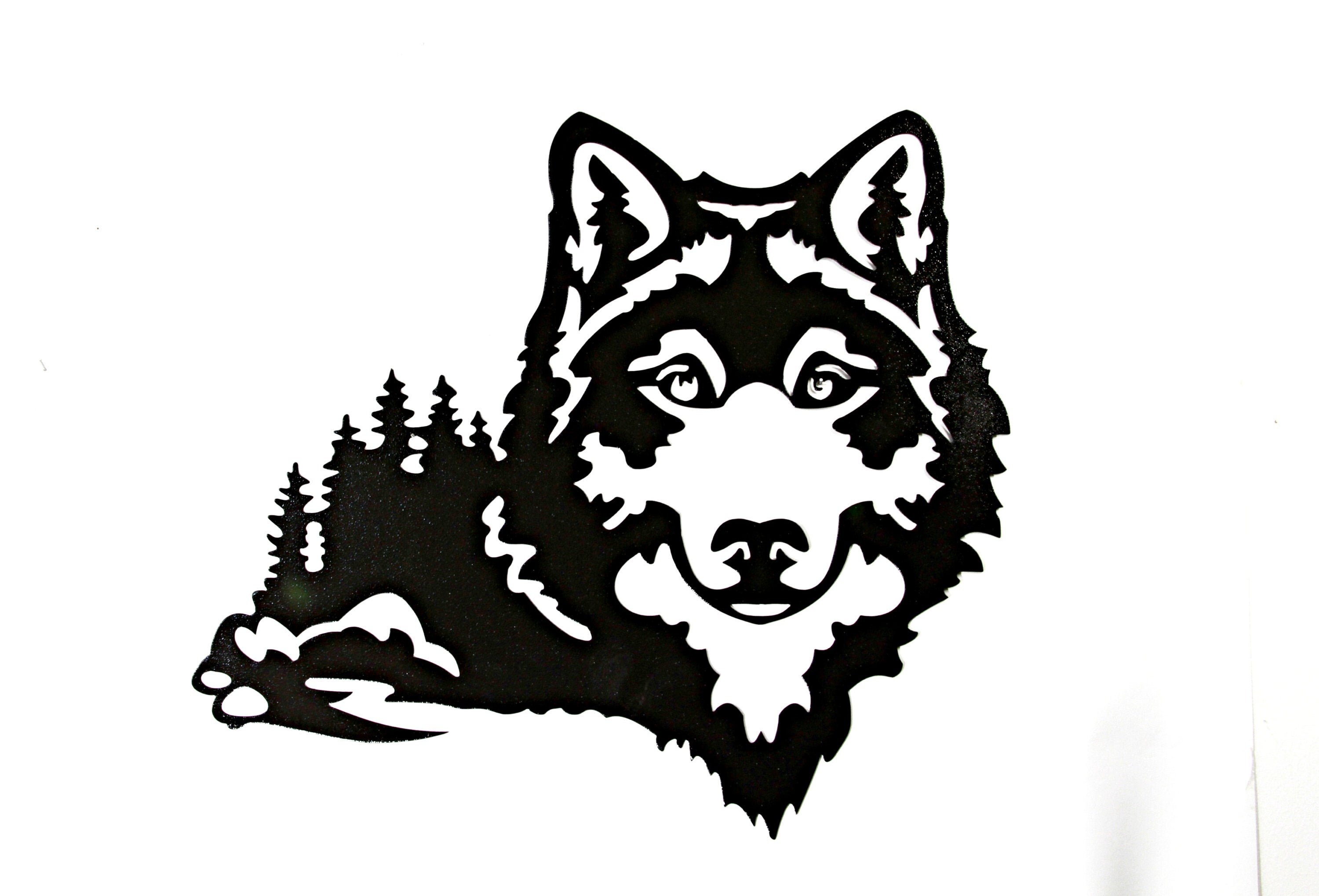 Wolf Sign/ Wolf Howling/ Wolf Lover/ Wolf Metal Sign/ Wolves / | Etsy