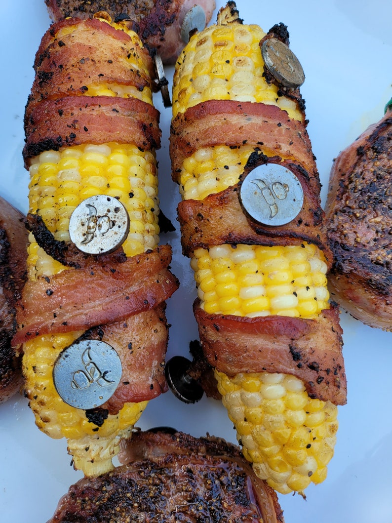 Custom Bacon Holders / Grill Pinz BBQ Stainless Steel/ BBQ - Etsy