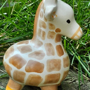 Hand-carved Giraffe Soapstone Figurine, Cute Giraffe Sculpture, Safari ...