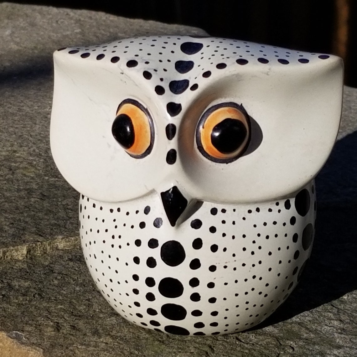 Polka Dot Soapstone Owl Owl Figurines Cute Owl Gifts Owl - Etsy