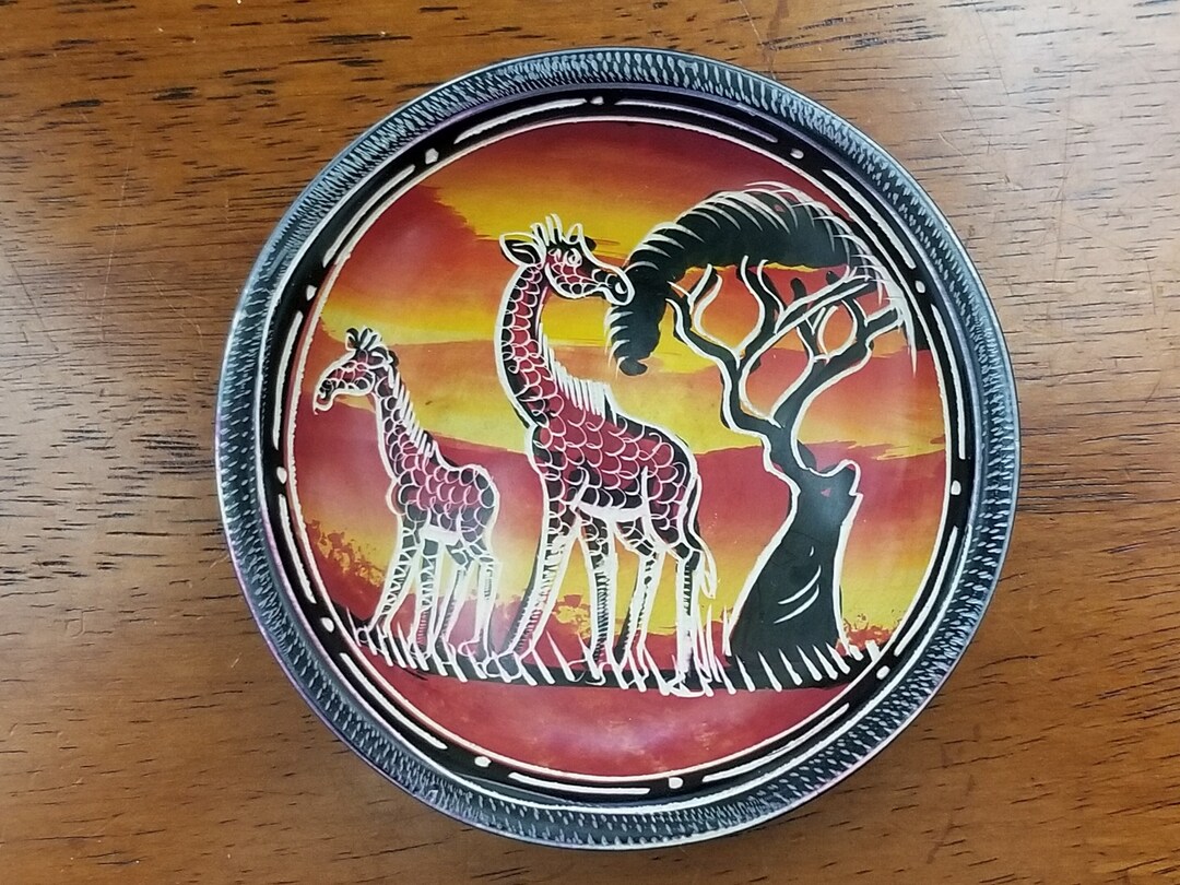 Beautiful Giraffe Bowls 4 Handcarved in Kenya From - Etsy