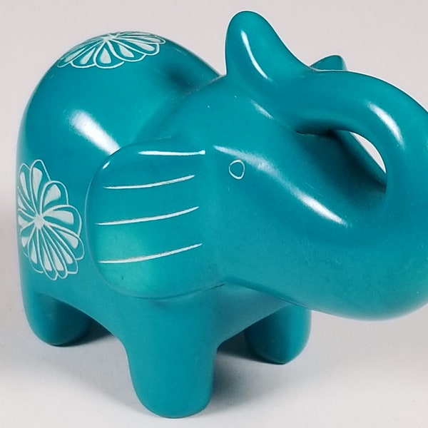 Turquoise Elephant - Etsy