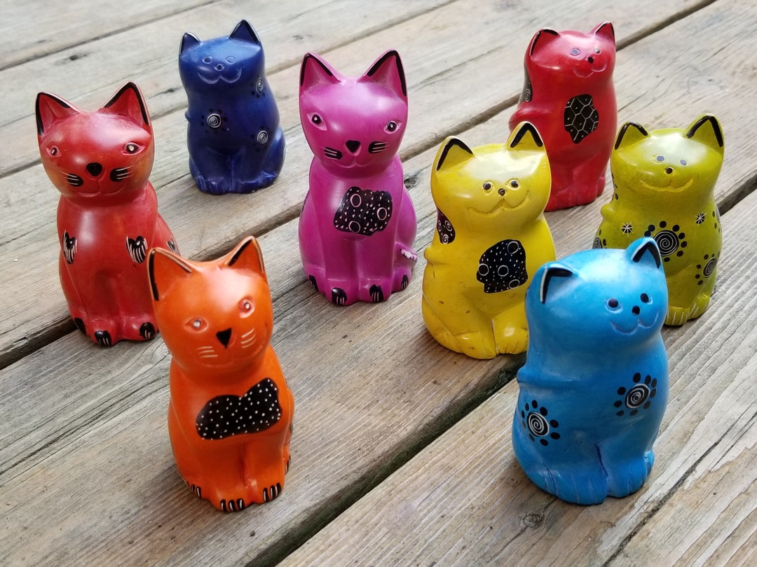 Cute Cat Roly Poly Cat Cat Lover Gifts Cat Statue Hand - Etsy