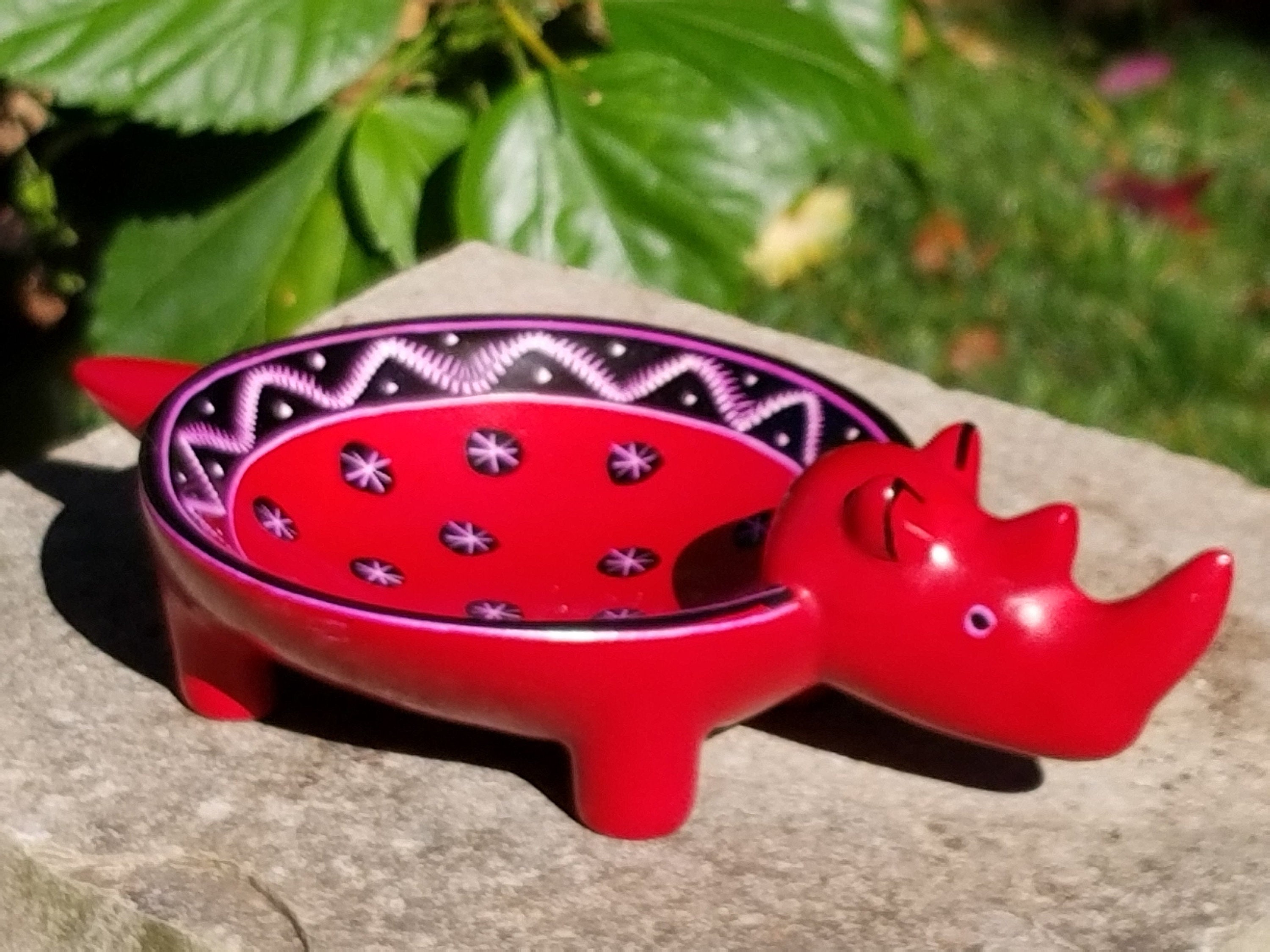 Rhino Dishes Carved from Soapstone and shaped like Rhinos | Etsy