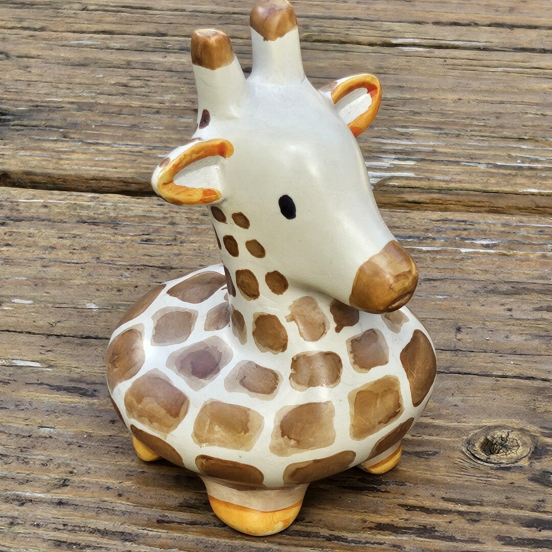 Hand-carved Giraffe Soapstone Figurine, Cute Giraffe Sculpture, Safari ...