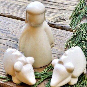 12-piece Natural Soapstone Nativity Set, Unique Christmas Nativity ...