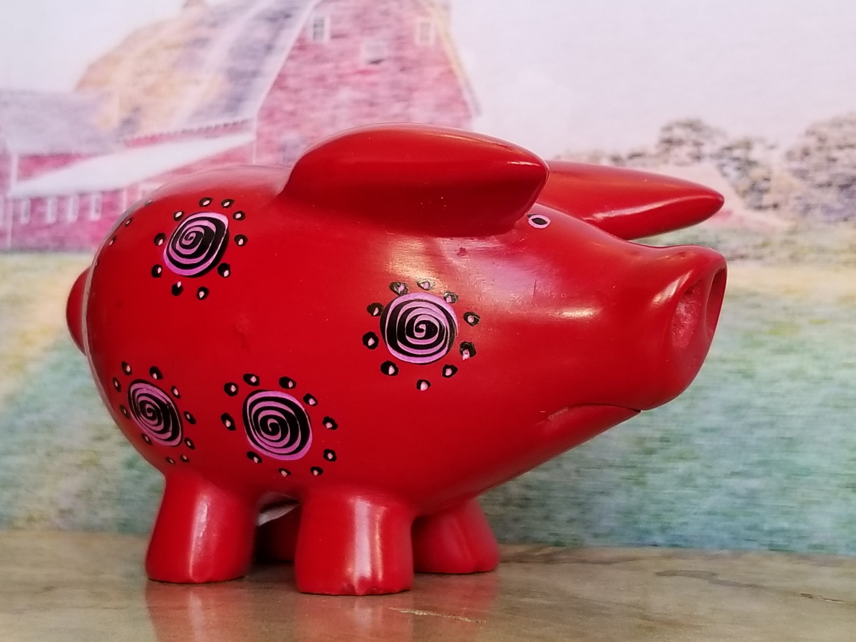 Curly Tailed Soapstone Pig Hand Made Stone Pig Figurine Pig - Etsy