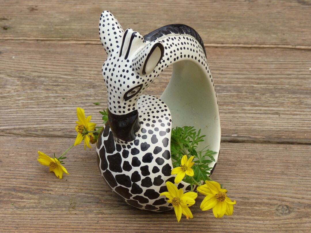 Spotted Giraffe Stone Figurine, Hand Carved Soapstone Giraffe, Unique ...