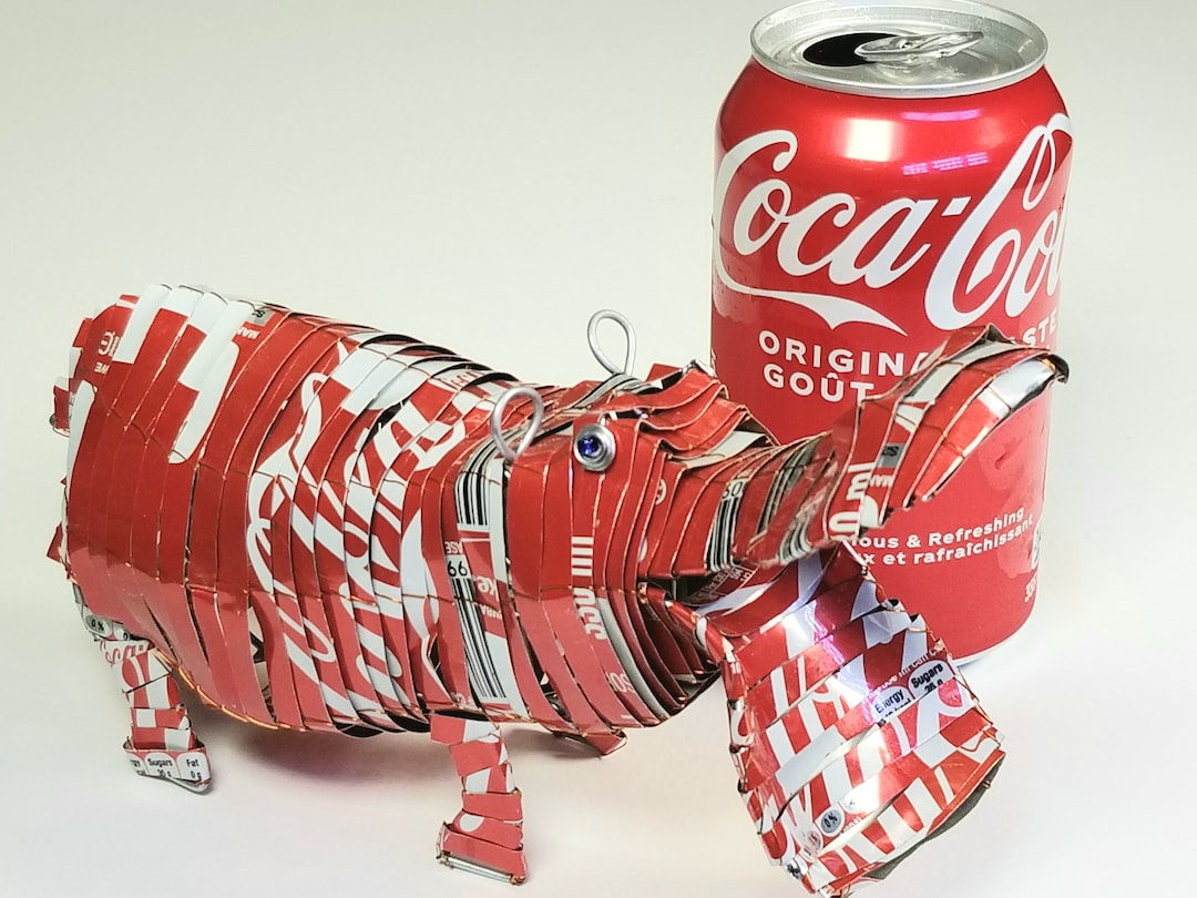 Pop Can Hippo, Upcycled Aluminum Can Art, Recycled Hippo Decor, Soda ...