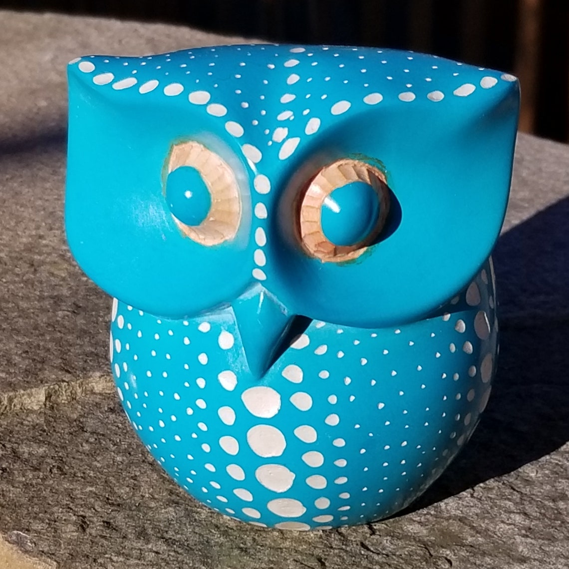 Polka Dot Soapstone Owl Owl Figurines Cute Owl Gifts Owl - Etsy