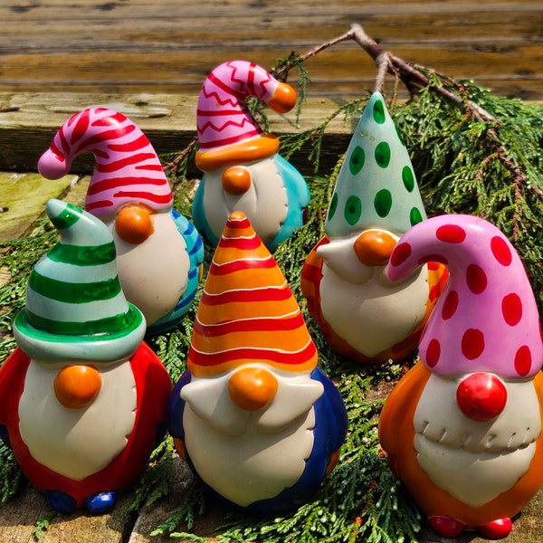 Painted Gnomes - Etsy