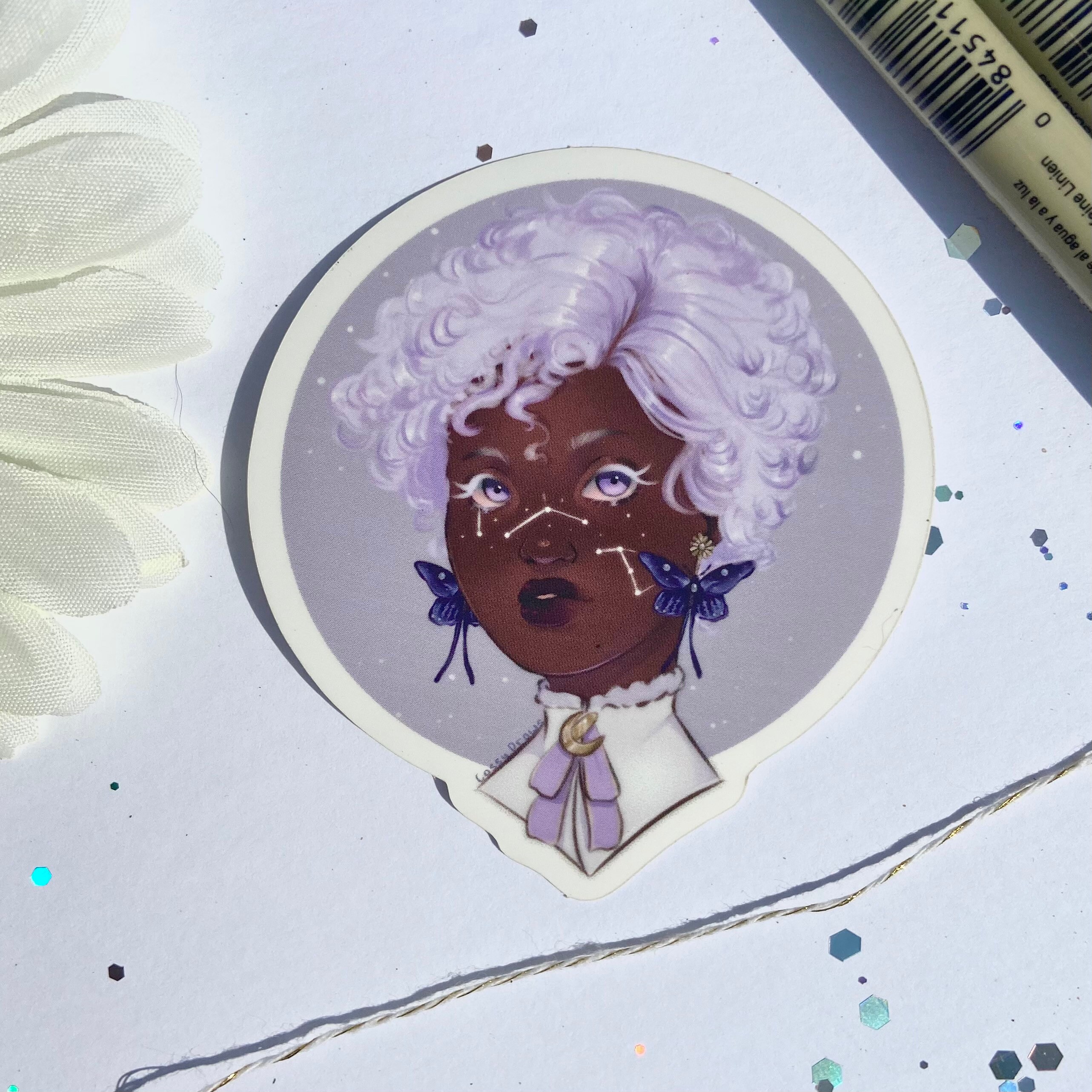 Starlight: 3 Matte Stickers Kawaii Sticker Cute Die Cut Stickers Cute ...