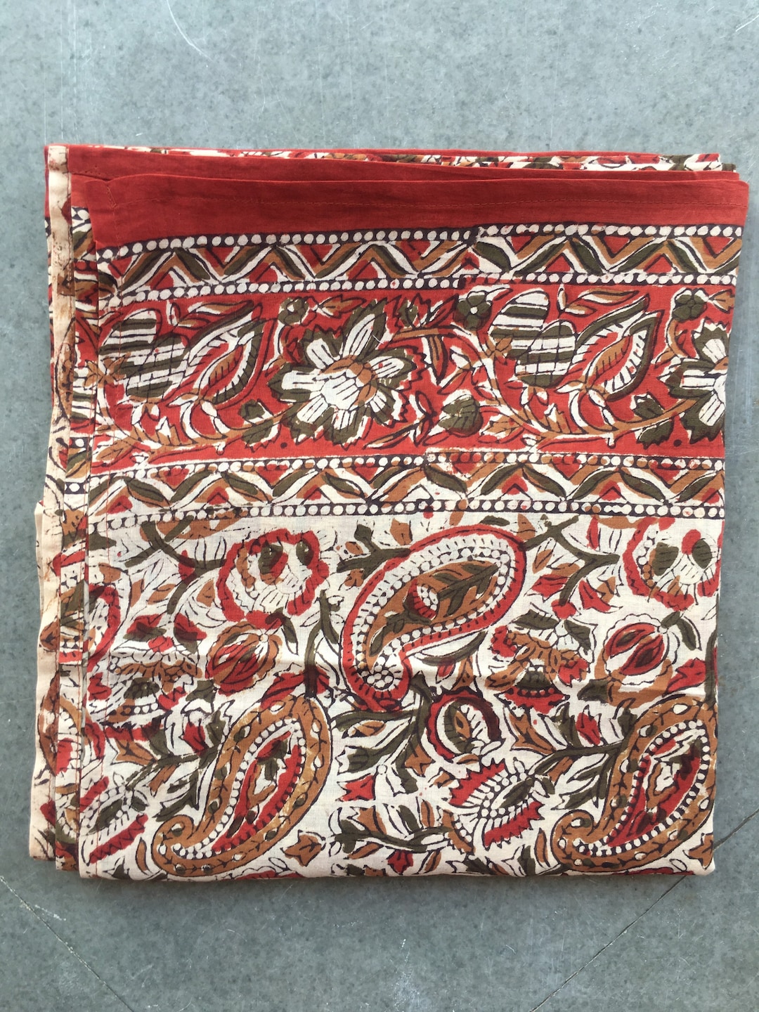 Indian Block Print Sarong,indian Silk Scarf, Cotton Long Scarf, India ...