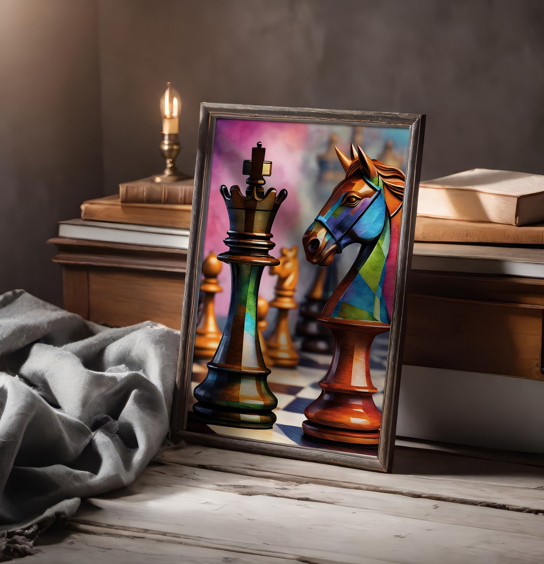 Chess Series Printable Digital Wall Art Eclectic Wall Art DIGITAL ...