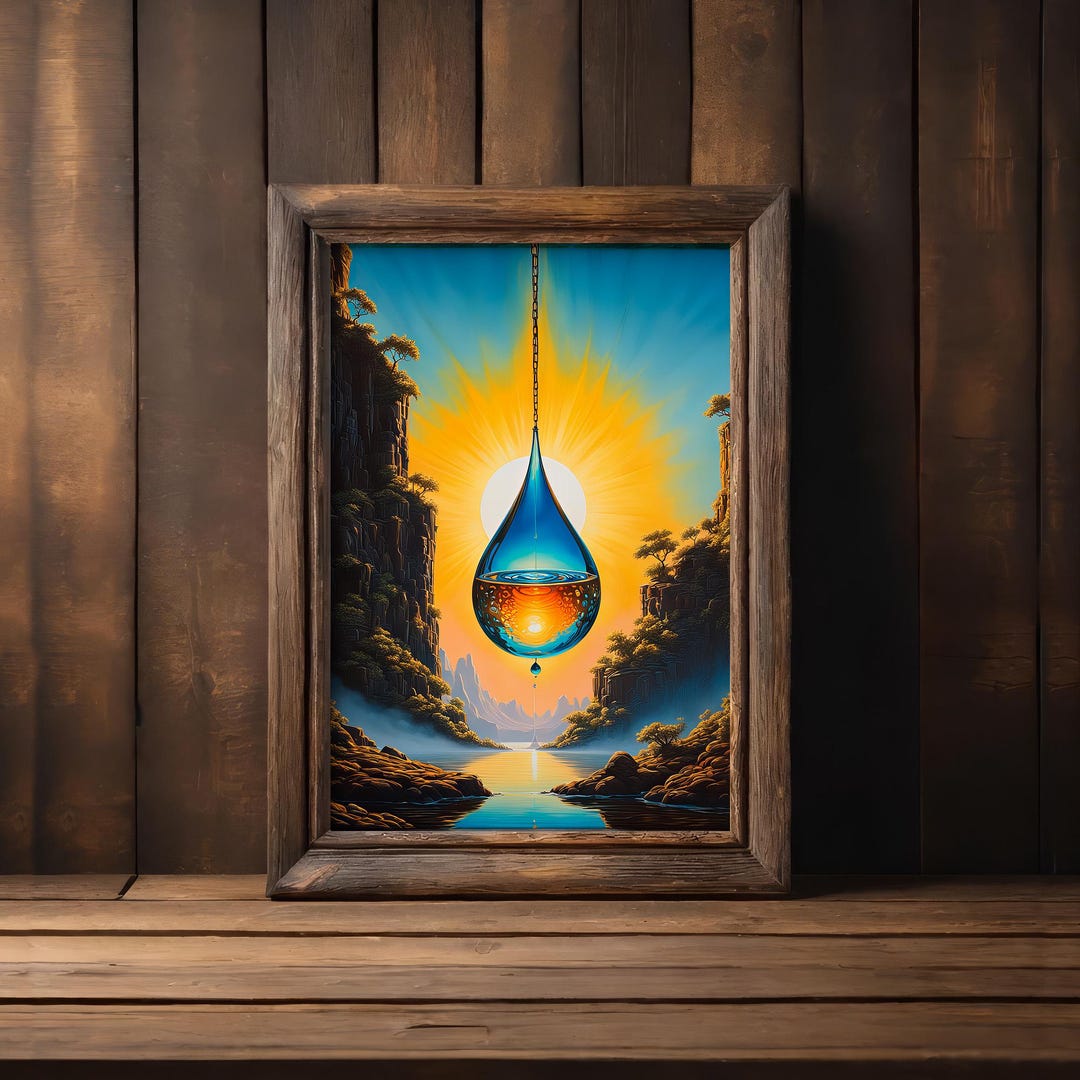 Water Drop Landscape Printable Art | Transform Your Space With ...