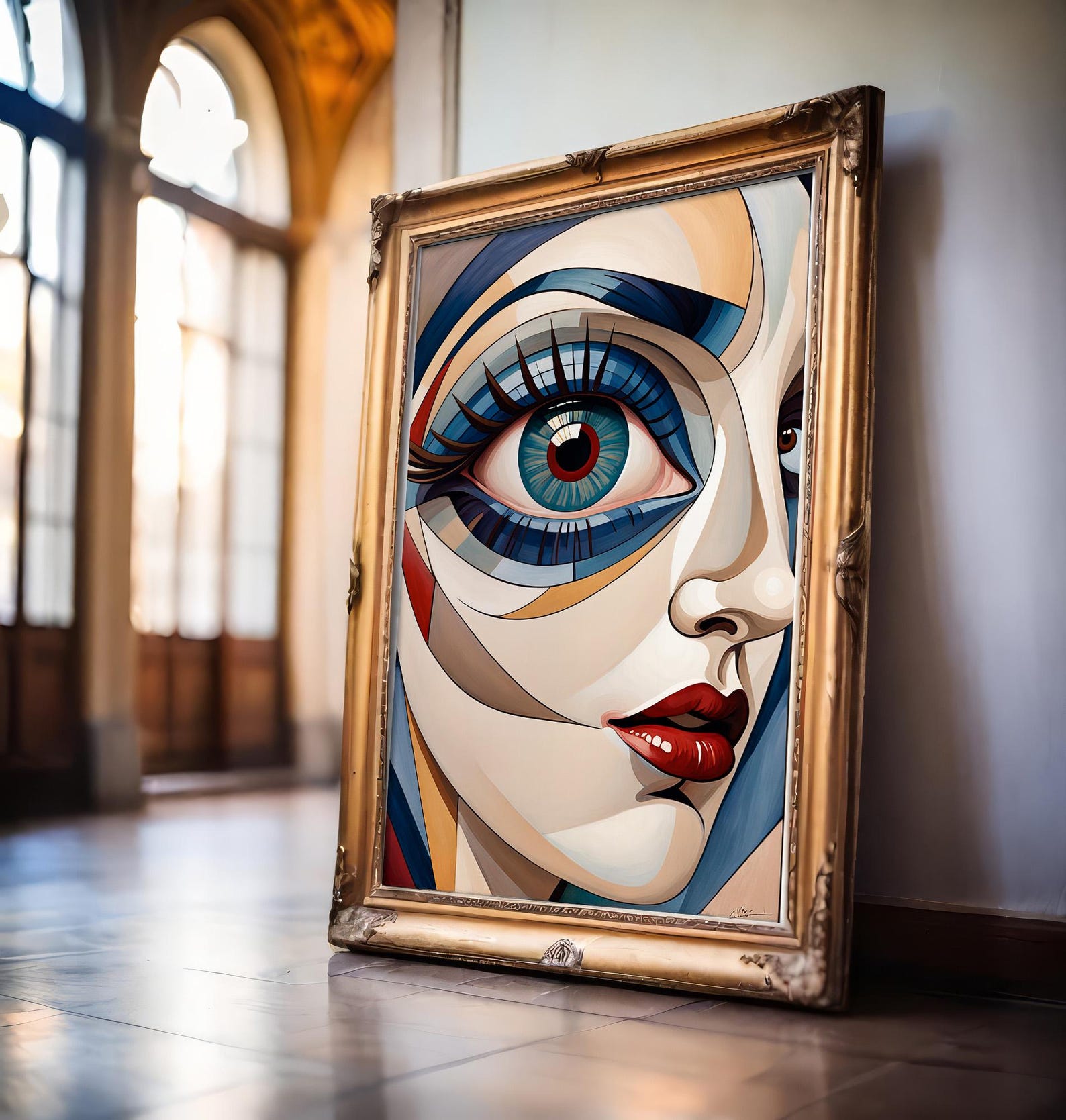 Unique Cubism Wall Art Abstract Art Deco Human Portrait Printable ...