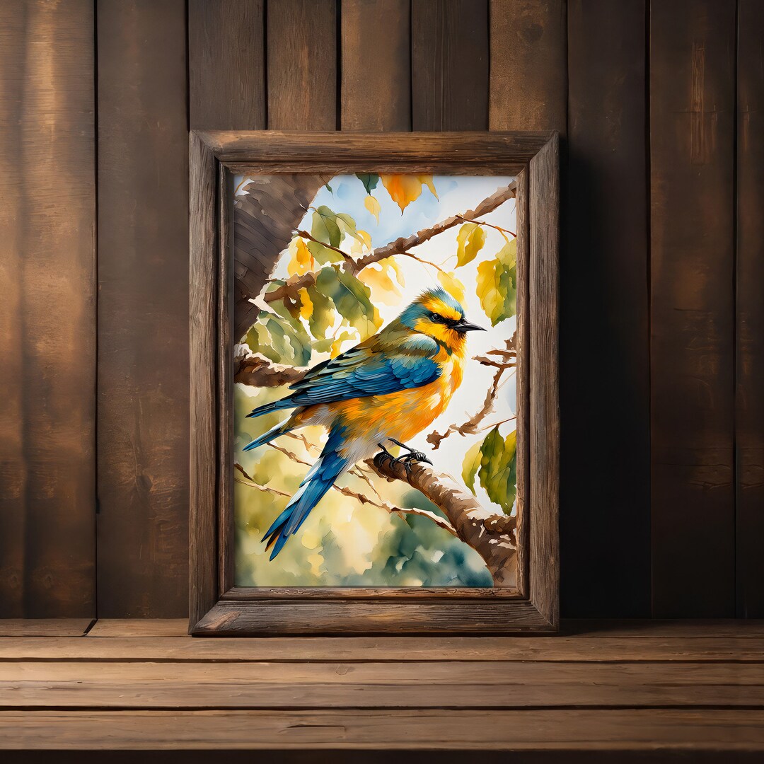 Bright Sunny Day Birds Chirping Digital Wall Art Print | Printable Wall ...