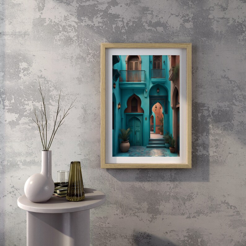 Blue Door Printable Digital Wall Art Eclectic Wall Art DIGITAL DOWNLOAD ...
