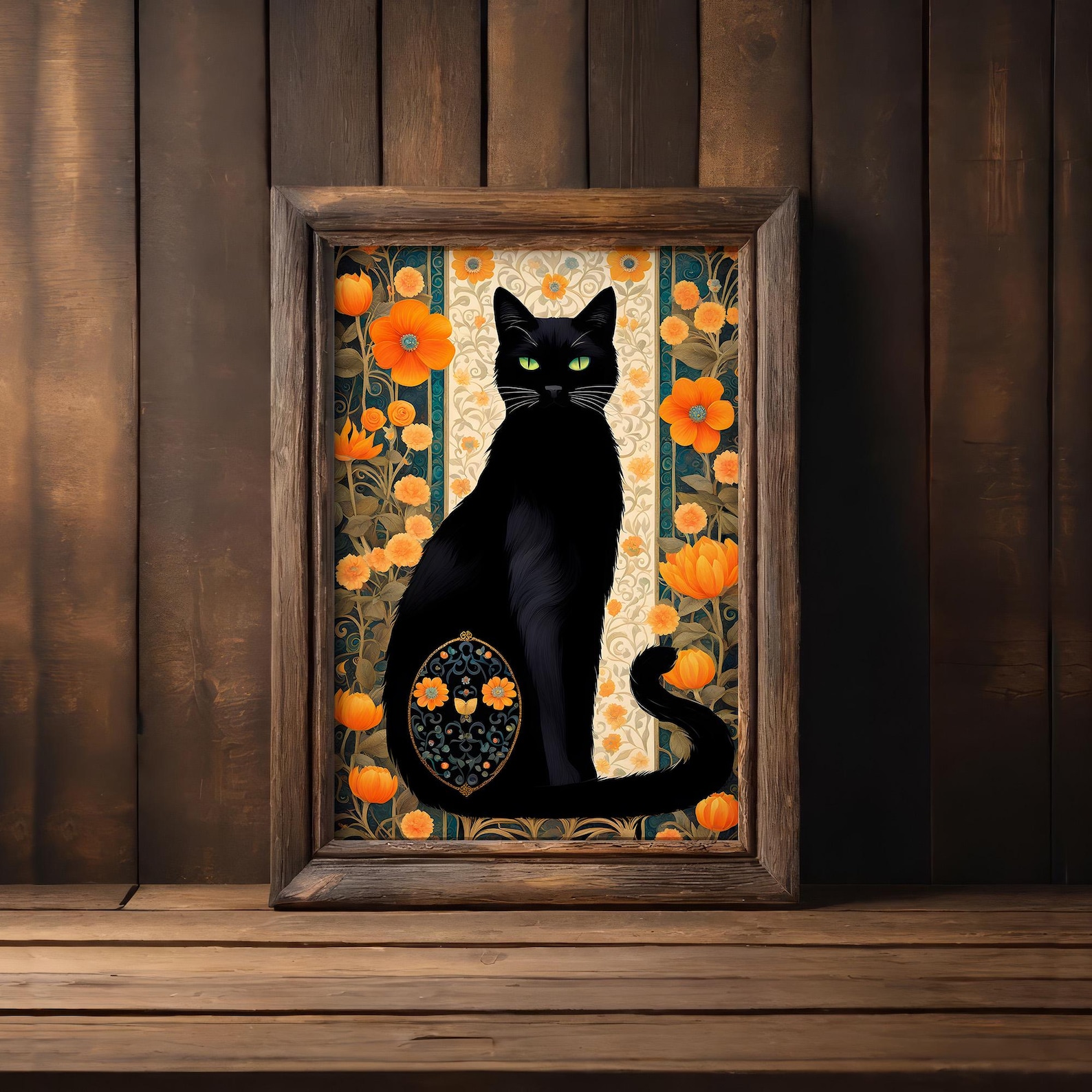 Cat Lover's Printable Wall Decor Featuring Illustration Instant ...