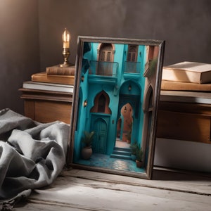 Blue Door Printable Digital Wall Art Eclectic Wall Art DIGITAL DOWNLOAD ...