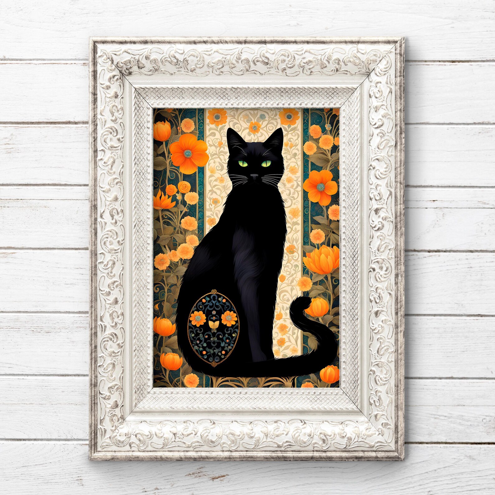 Cat Lover's Printable Wall Decor Featuring Illustration Instant ...