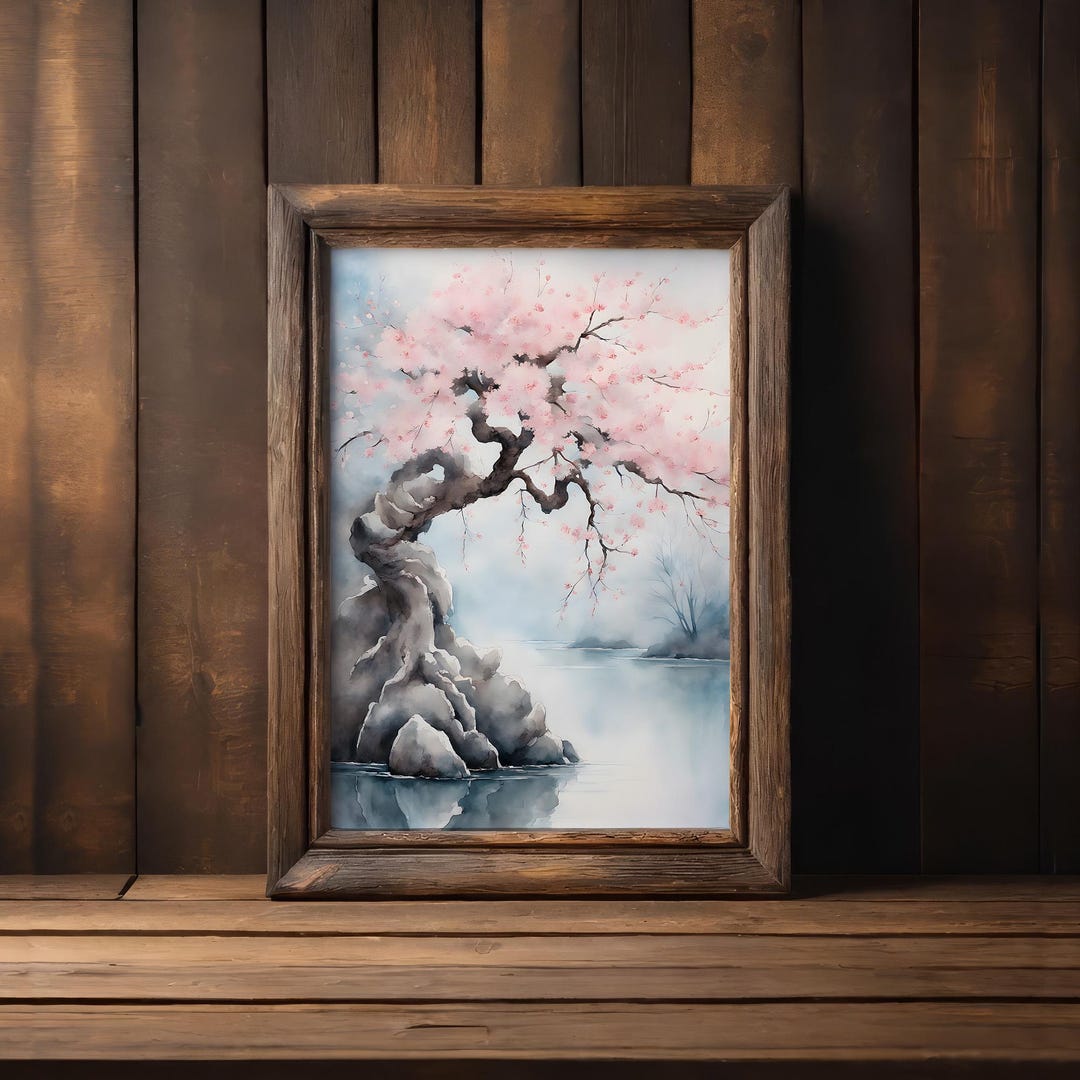 Ancient Chinese Trees Printable Art Instant Download Ink Painting Decor ...