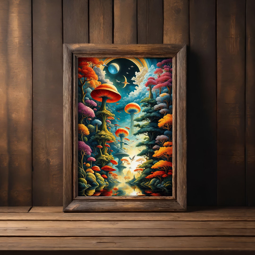 Magic World | Printable Digital Wall Art | Eclectic Wall Art | DIGITAL ...