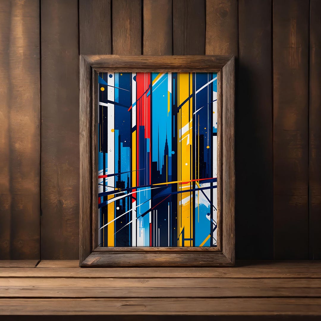 Watercolor Abstract Art Piece Printable Digital Wall Art Eclectic Wall ...