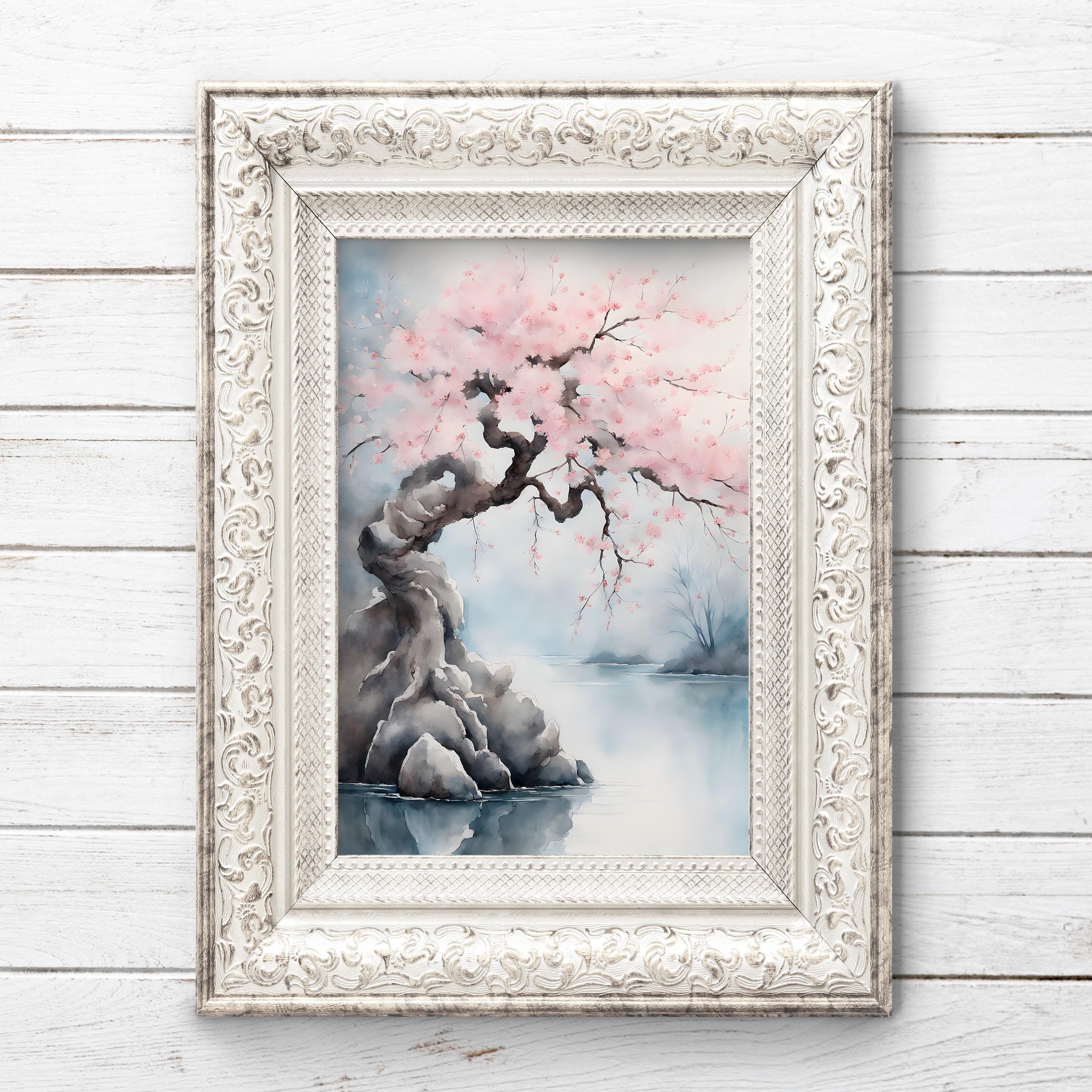 Ancient Chinese Trees Printable Art Instant Download Ink Painting Decor ...