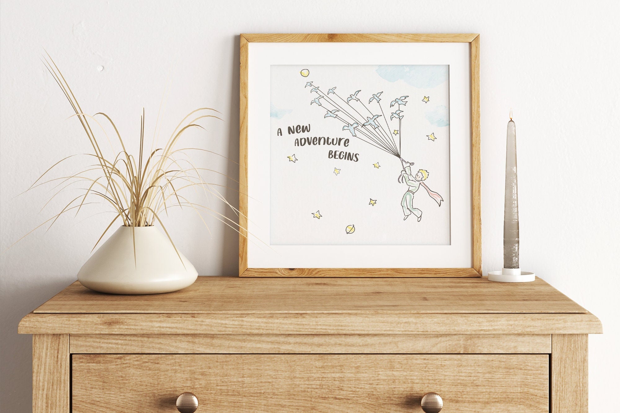 The Little Prince Print With Quote, Le Petit Prince Poster, Classic ...
