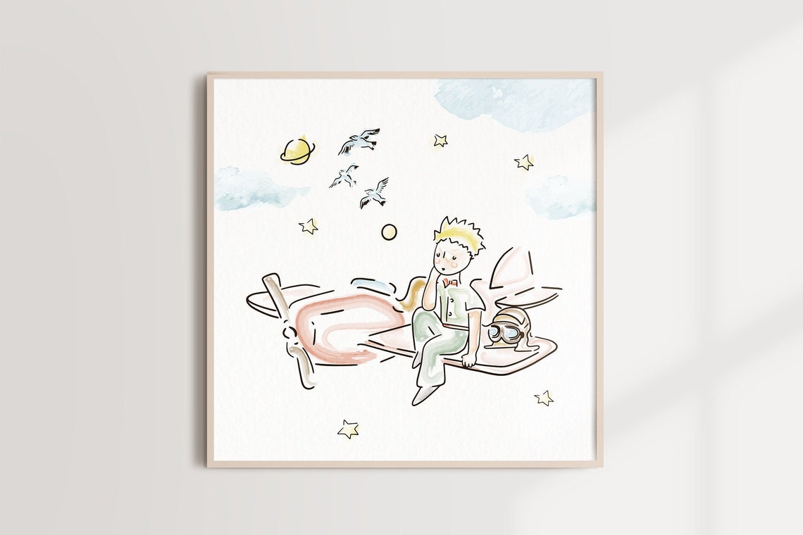 The Little Prince Print, Le Petit Prince Poster, Classic Wall Art ...