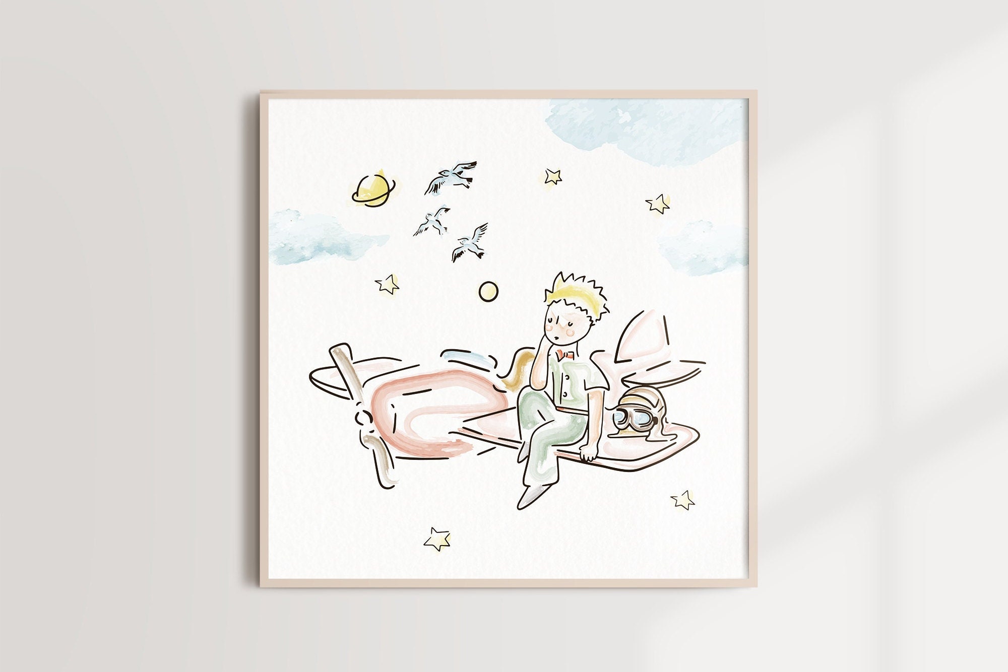 The Little Prince Print, Le Petit Prince Poster, Classic Wall Art ...