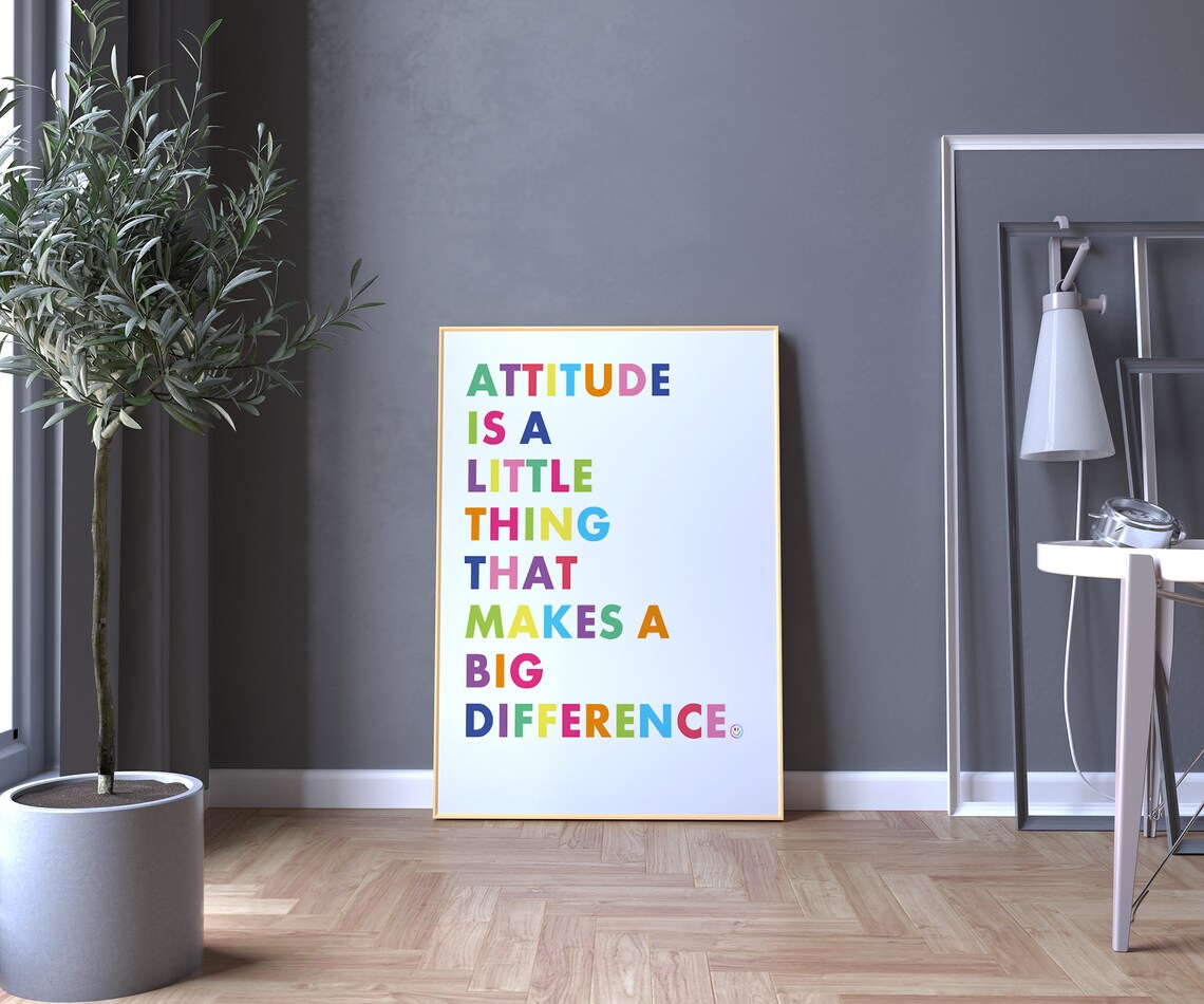 Motivational Wall Decor Colorful Quote Inspirational Wall | Etsy