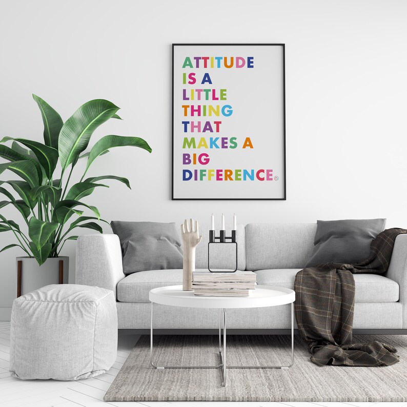 Motivational Wall Decor, Colorful Quote, Inspirational Wall Quote ...