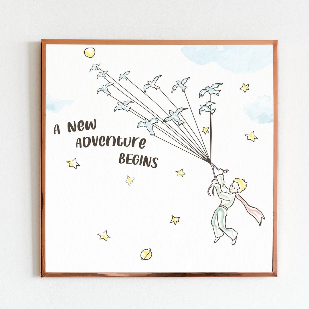 The Little Prince Print With Quote, Le Petit Prince Poster, Classic ...