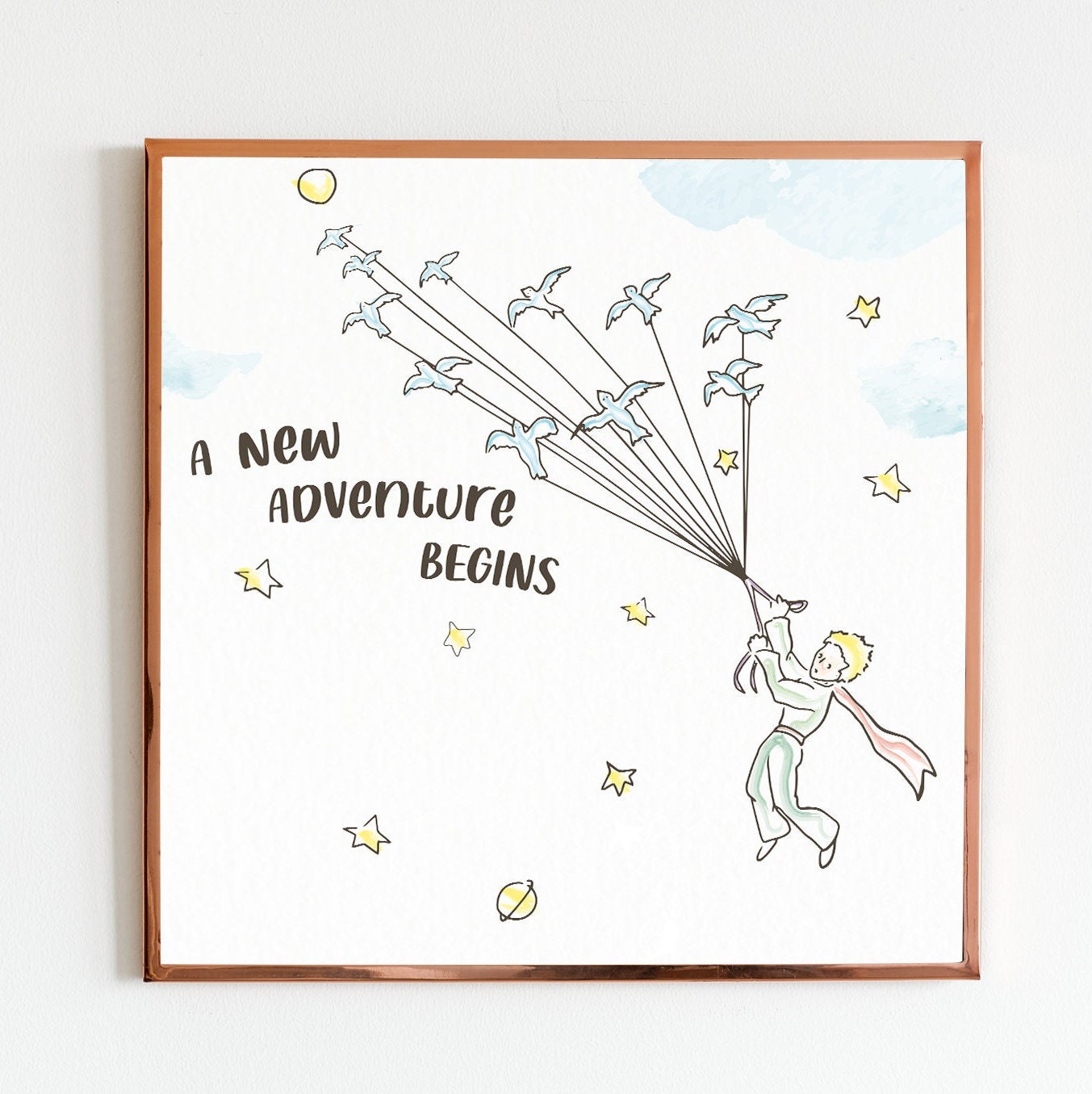 The Little Prince Print With Quote, Le Petit Prince Poster, Classic ...