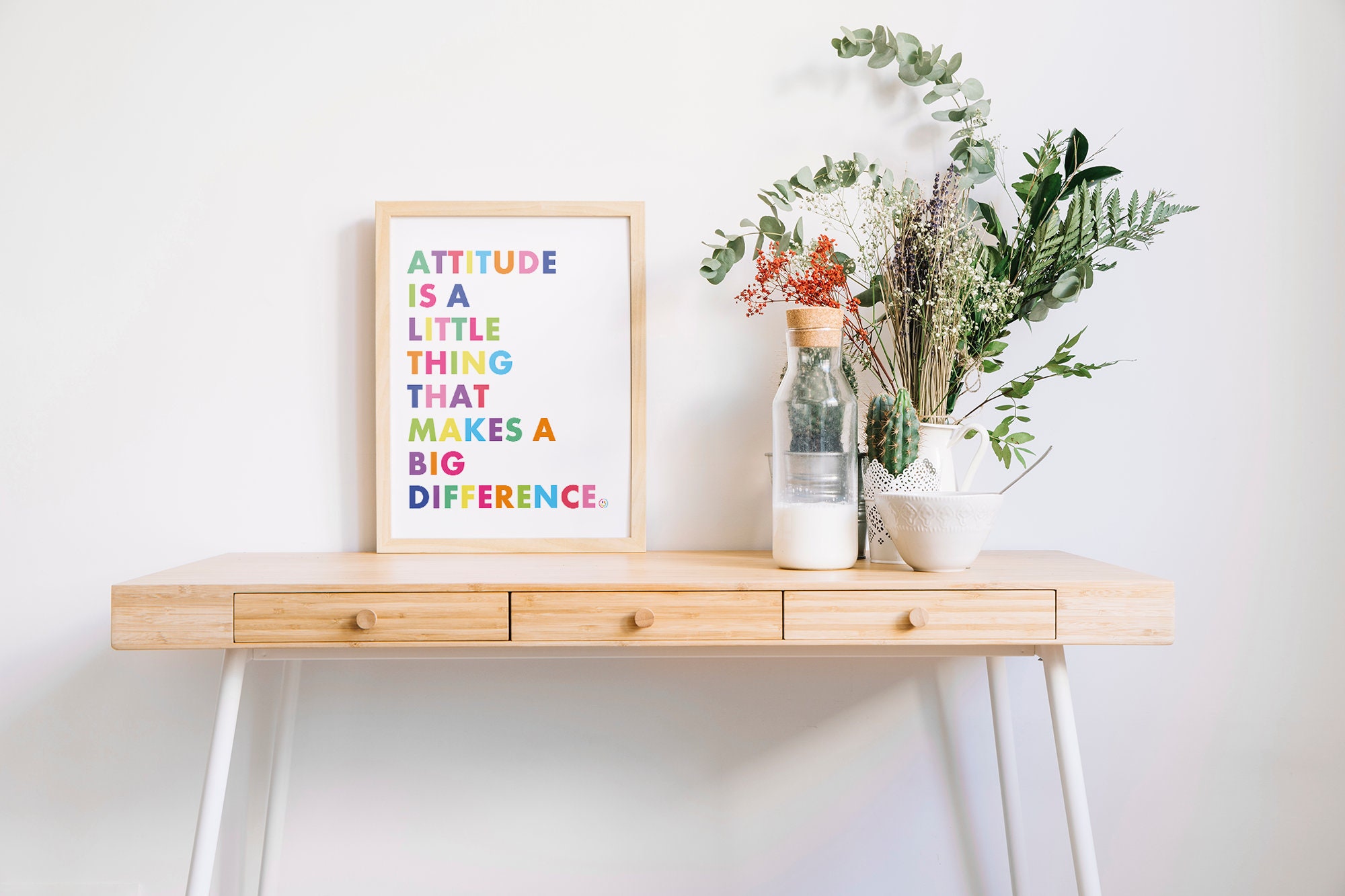 Motivational Wall Decor, Colorful Quote, Inspirational Wall Quote ...